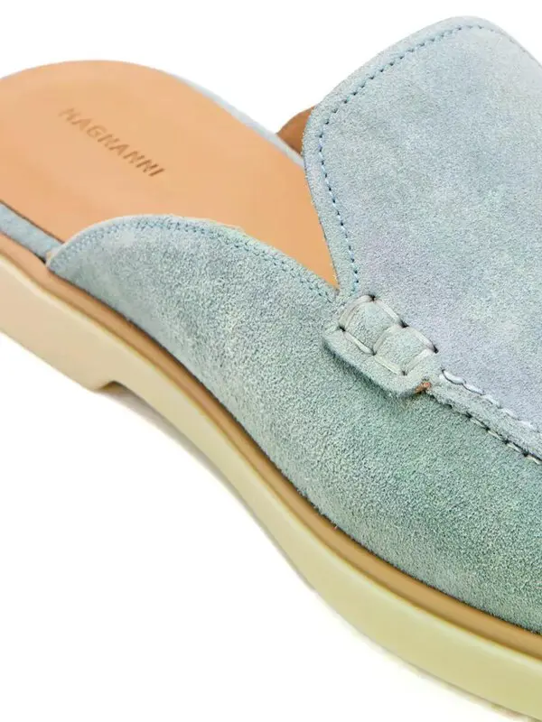 Magnanni Suede Mules - Blue
