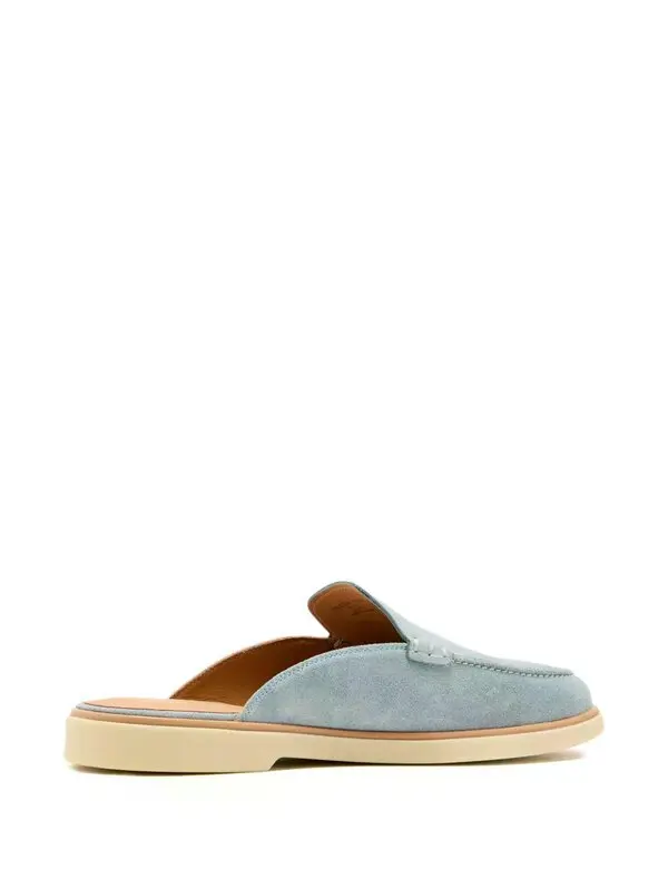 Magnanni Suede Mules - Blue