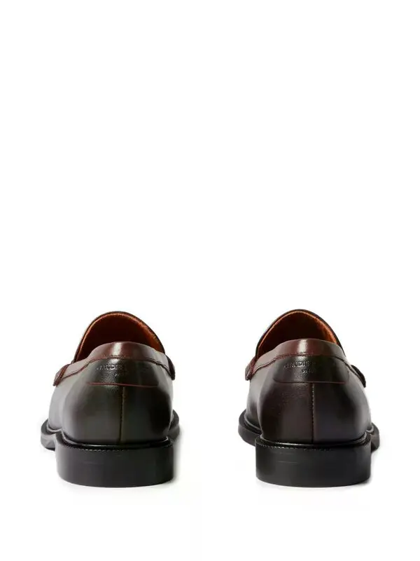 Claudie Pierlot Leather Loafers With Gold Medal Detail