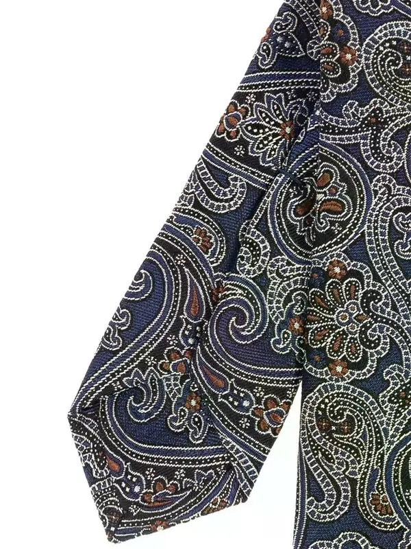 Etro Patchwork Silk Neck Tie