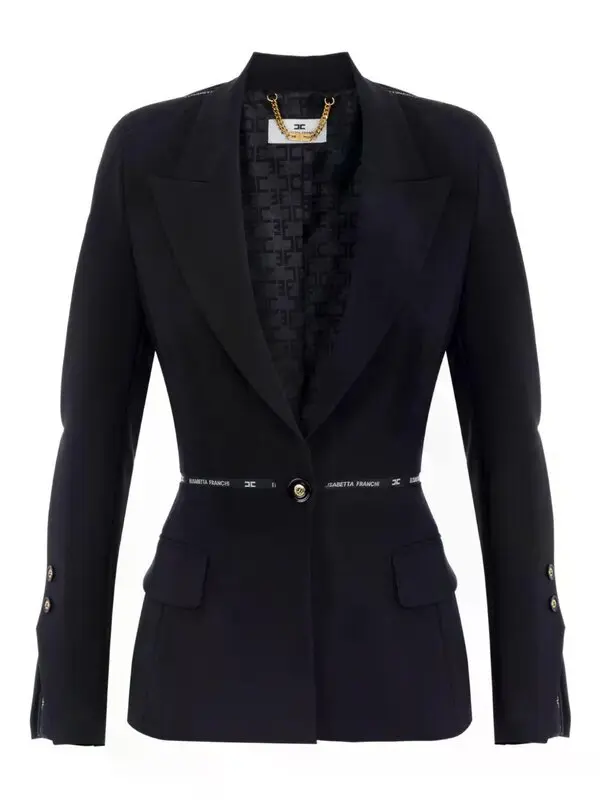 Elisabetta Franchi Structured Belted Blazer