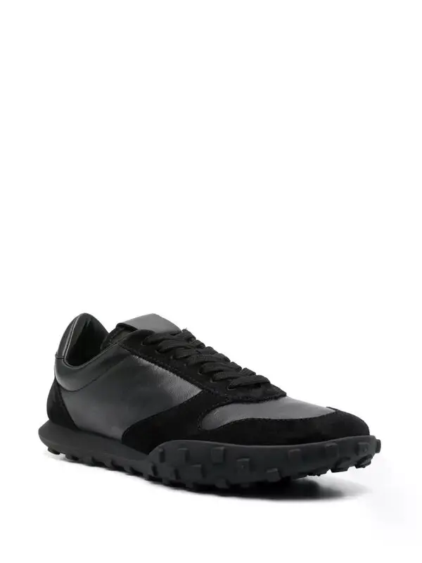 JIL SANDER Leather Lace-up Sneakers - Black