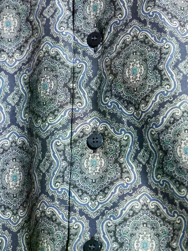Etro Geometric-print Long-sleeve Shirt