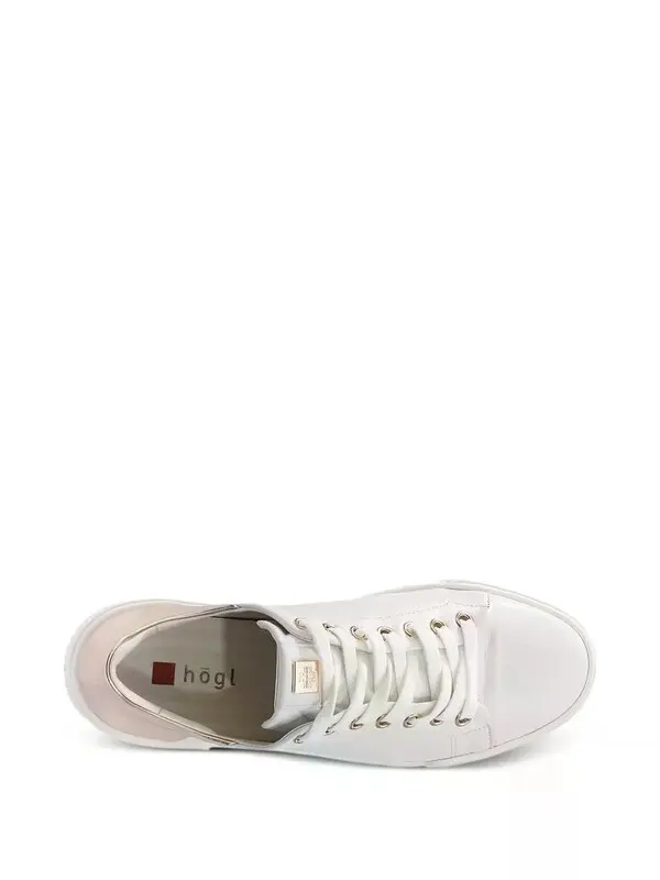HOGL Metallic-heel Sneakers - White