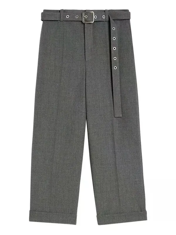 JIL SANDER Wool Trousers - Grey
