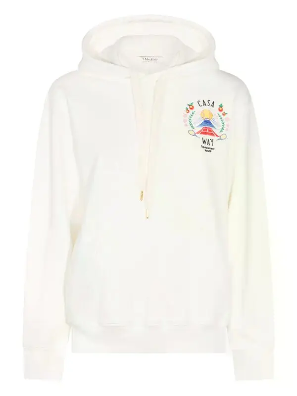 Casablanca Mountain Graphic Hoodie - Neutrals