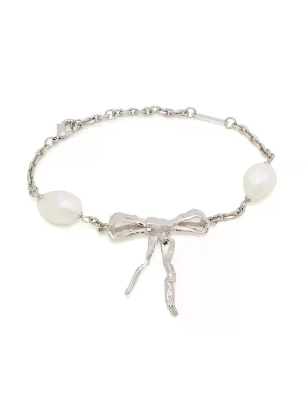 Marni Bow-detail Bracelet - Silver