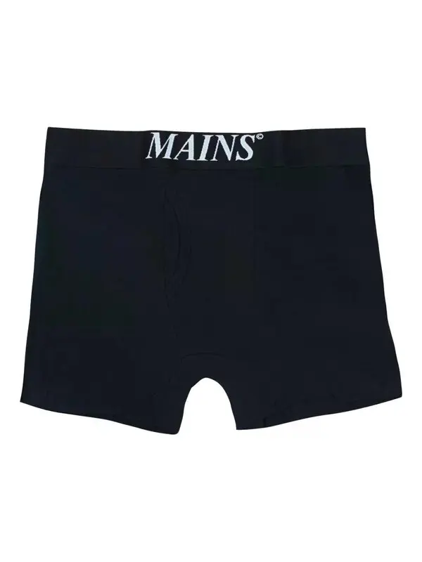 MAINS Logo-waistband Boxers - Black