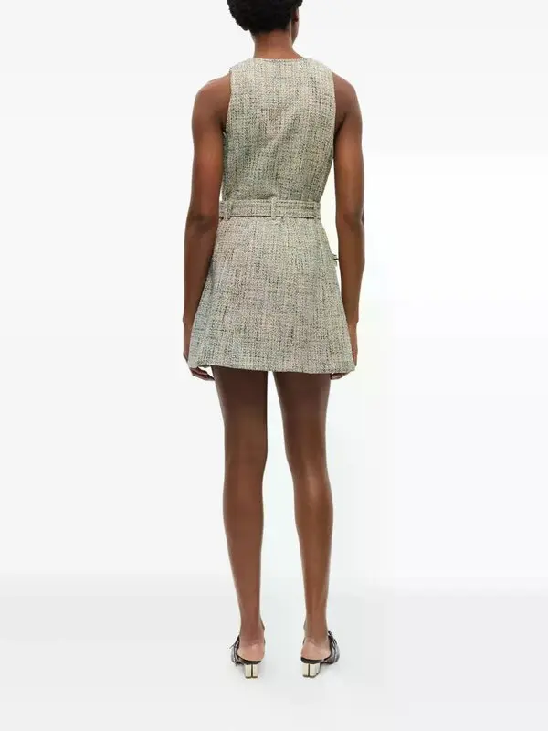 Ganni Tweed Mini Dress - 693 - 43% Off | Editorialist