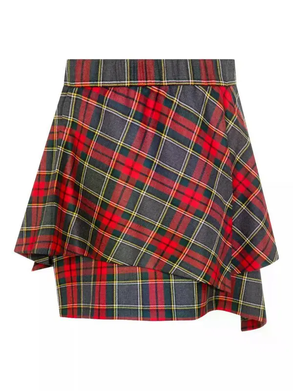 VIVIENNE WESTWOOD Asymmetric Plaid Mini Skirt