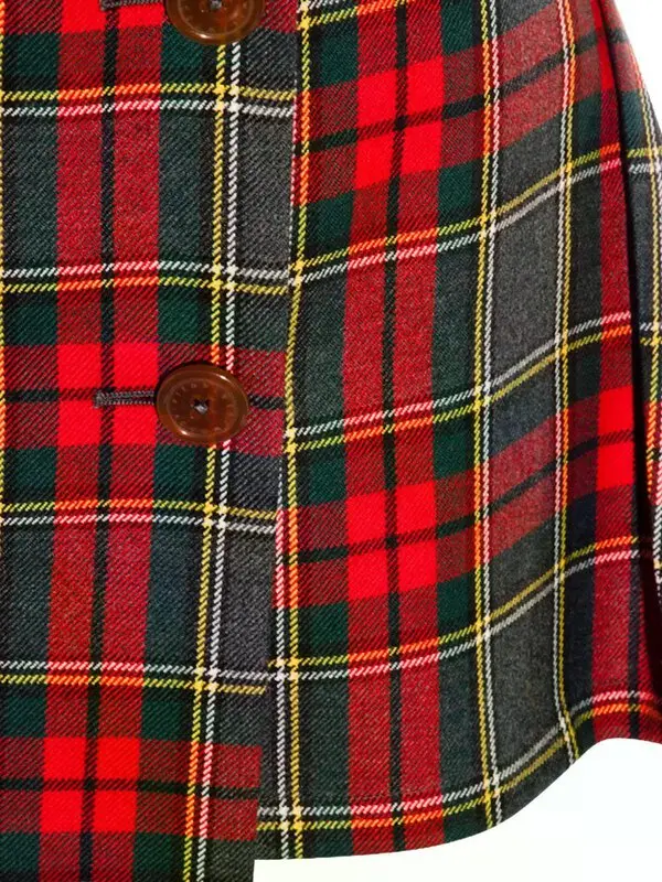 VIVIENNE WESTWOOD Asymmetric Plaid Mini Skirt
