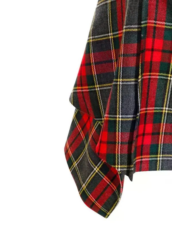 VIVIENNE WESTWOOD Asymmetric Plaid Mini Skirt