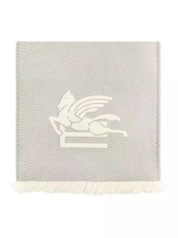 Etro Embroidered Scarf - Grey