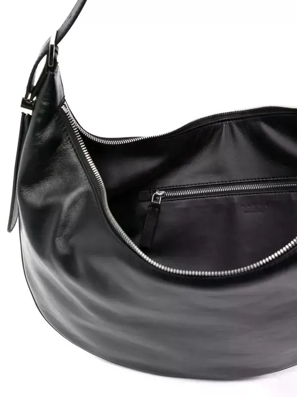 Marni Leather Shoulder Bag - Black