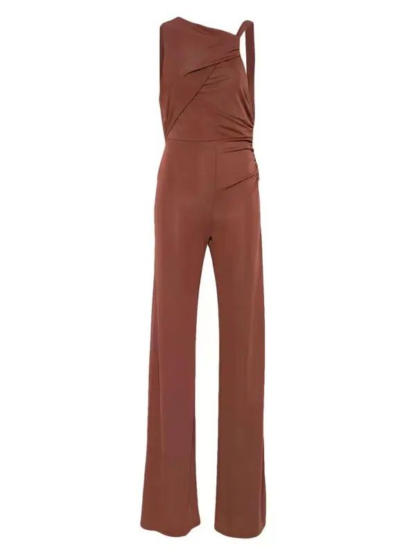 Andamane Asymmetric Jumpsuit - Brown
