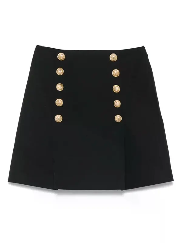 Balmain Virgin Wool High-waisted Skirt