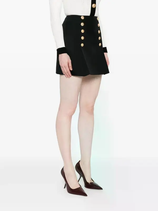 Balmain Virgin Wool High-waisted Skirt