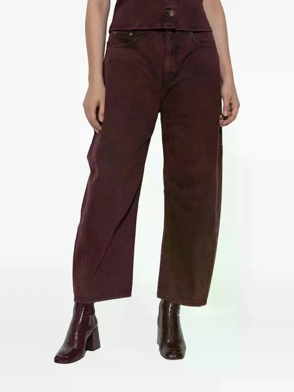 Rag & Bone High-rise Five-pocket Jeans - Red
