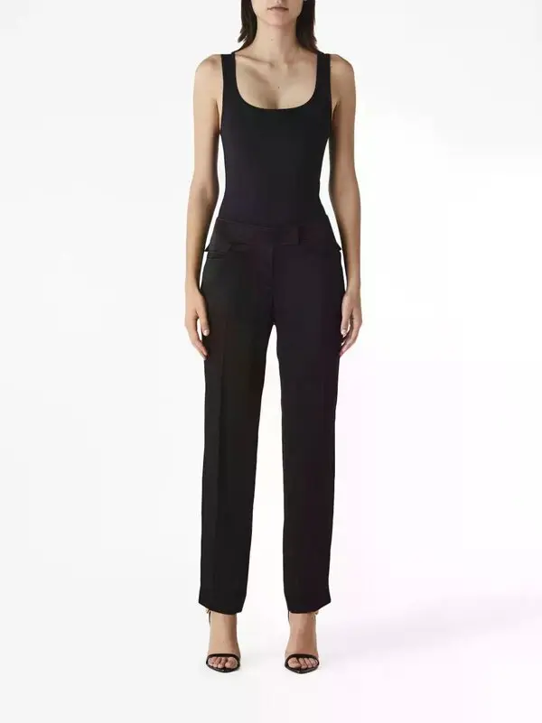 TOM FORD Pressed-crease Tapered-leg Trousers