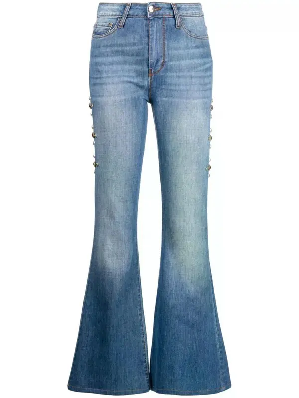 MADISON MAISON Stud-embellished Flared Jeans