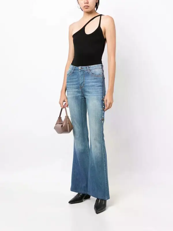 MADISON MAISON Stud-embellished Flared Jeans