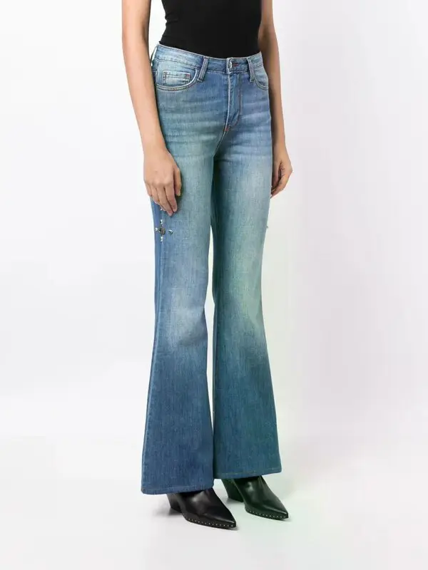 MADISON MAISON Stud-embellished Flared Jeans