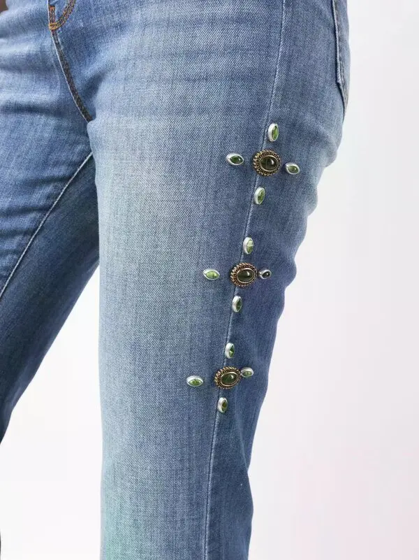 MADISON MAISON Stud-embellished Flared Jeans