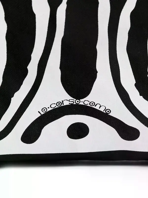 10 CORSO COMO Abstract Print Tote Bag - Black