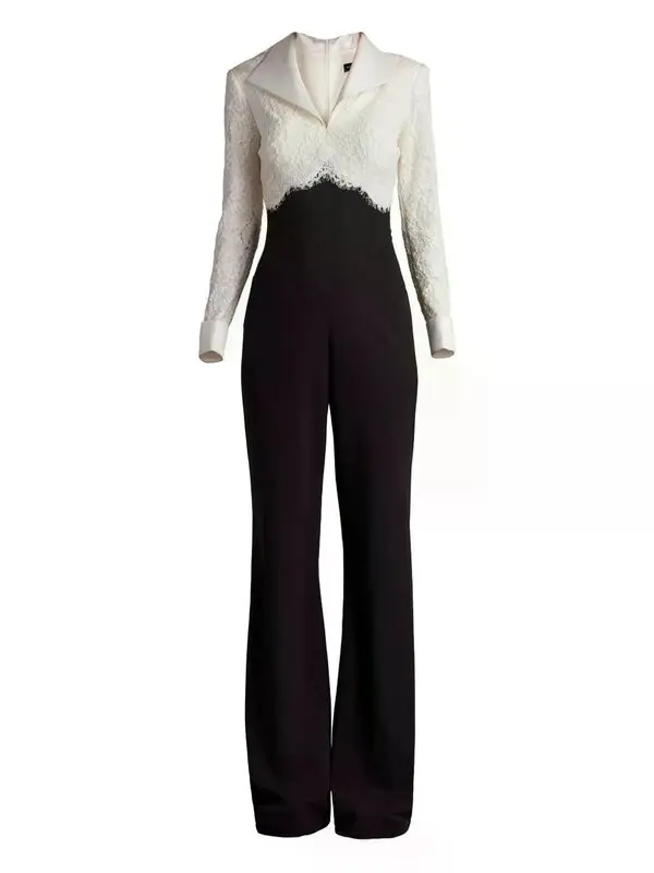 Tadashi Shoji Lace-panel Jumpsuit - White