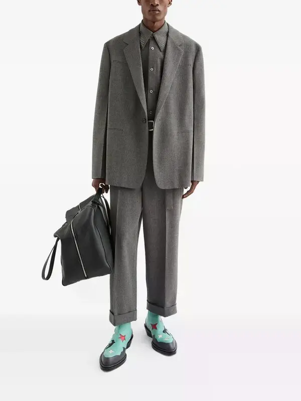 JIL SANDER Wool Trousers - Grey