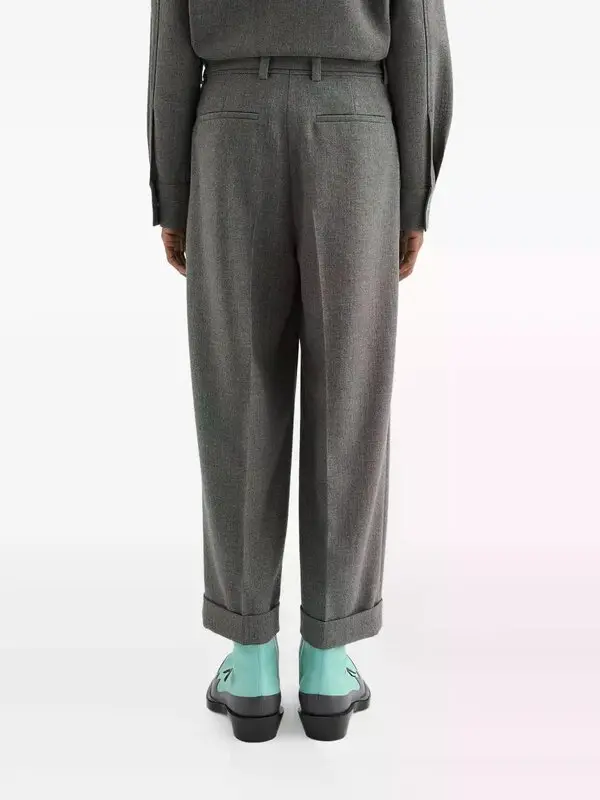 JIL SANDER Wool Trousers - Grey