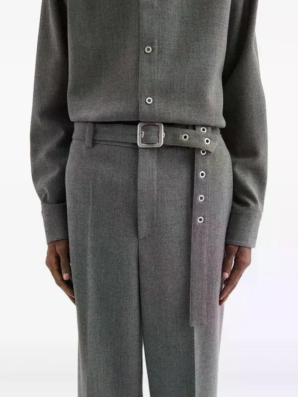 JIL SANDER Wool Trousers - Grey
