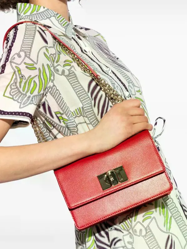 Furla Ballerina Leather Crossbody Bag - Red