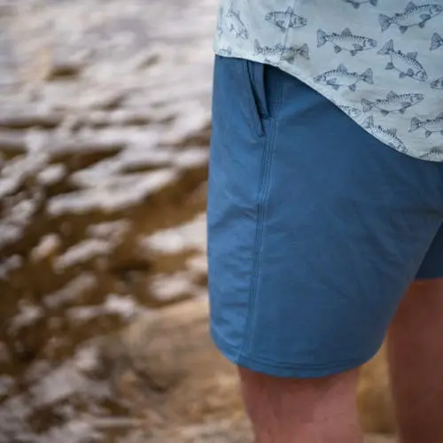 MOUNTAIN KHAKIS Nylon Deck Shorts - Blue Ridge