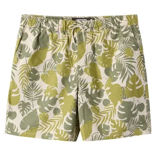 MOUNTAIN KHAKIS Stretch Printed Poplin Deck Short