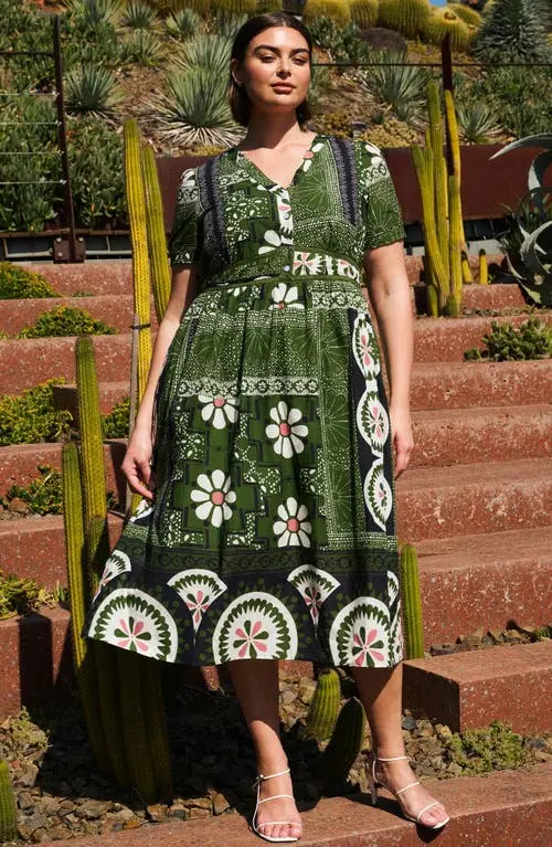 ESTELLE Ethereal Printed Maxi Dress