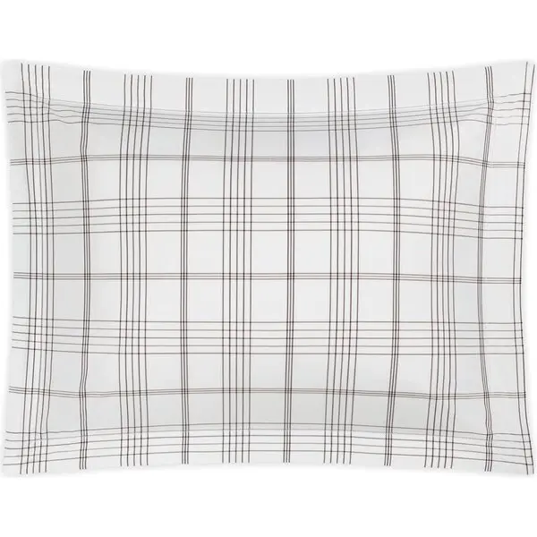 MATOUK August Plaid Pillow Sham - Sable