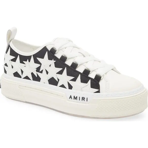 Amiri Stars Court Platform Sneakers - Black