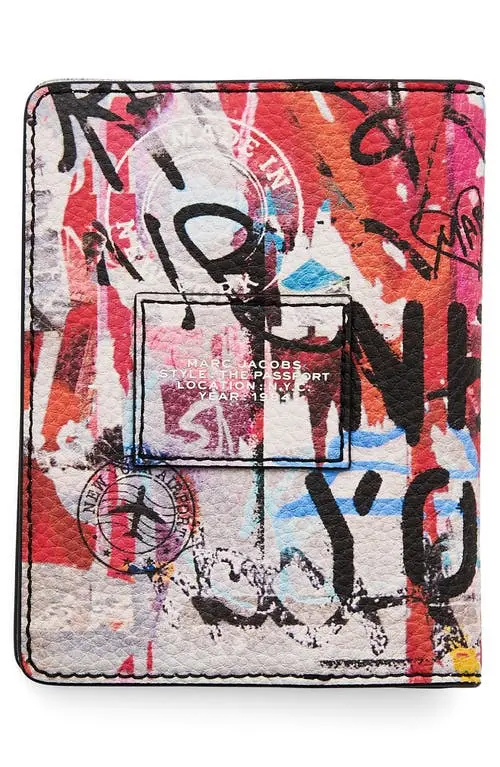 Marc Jacobs The Graffiti Leather Passport Case