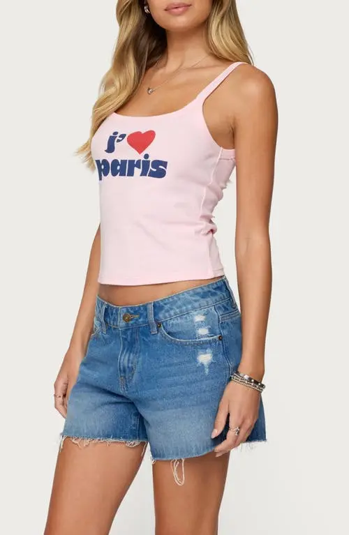 EDIKTED Graphic Cropped Camisole