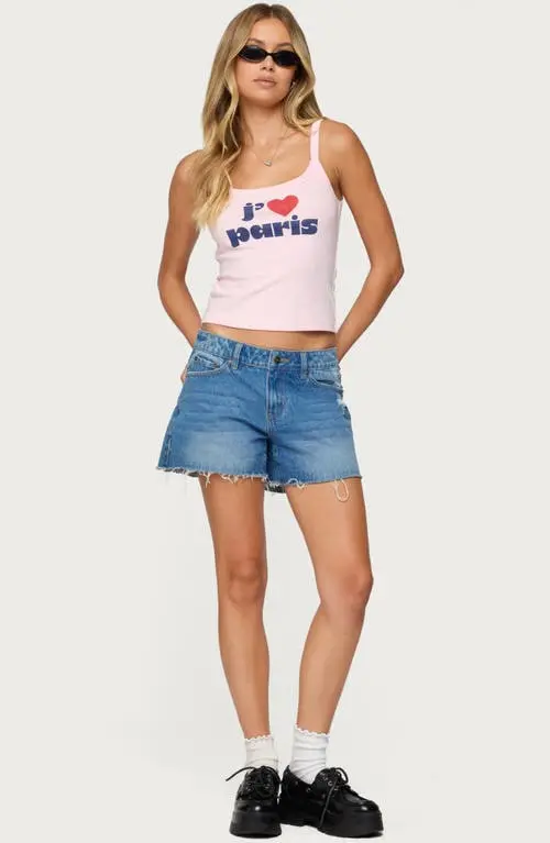 EDIKTED Graphic Cropped Camisole