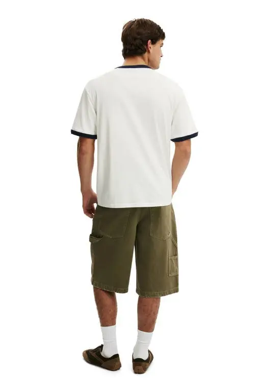 COTTON ON Y2k Super Baggy Jorts - Carpenter Garage Green