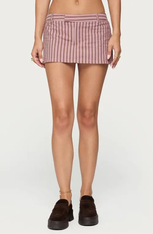 EDIKTED Marlow Stripe Cotton Skort