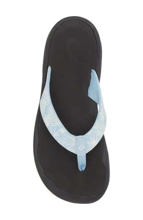 Olukai Ohana Flip Flop - Pale Blue / Black