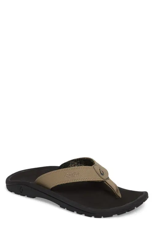 Olukai Ohana Flip Flop - Clay/black
