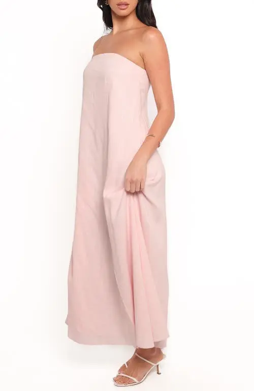 PETAL & PUP Strapless Maxi Dress