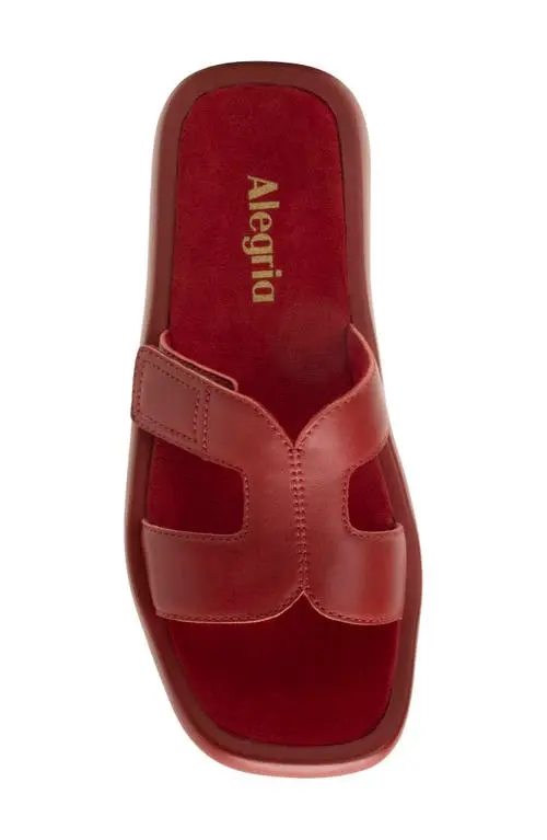 ALEGRIA BY PG LITE Portia Slide Sandal - Ruby