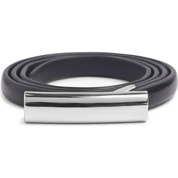 FAVORITE DAUGHTER The Lady Leather Belt - Black / Nickel