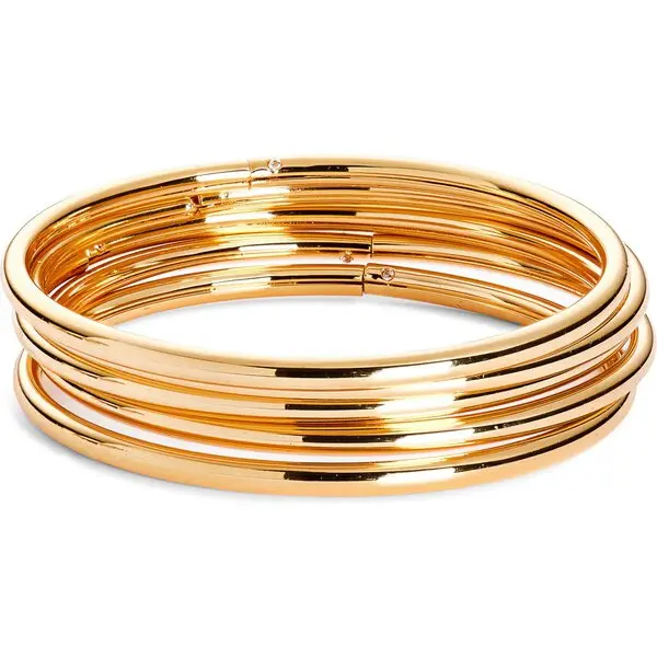 Baublebar Alexia Set Of 5 Hinged Bangles - Gold