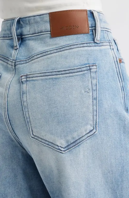 HIDDEN JEANS Cuffed Wide-leg Jeans